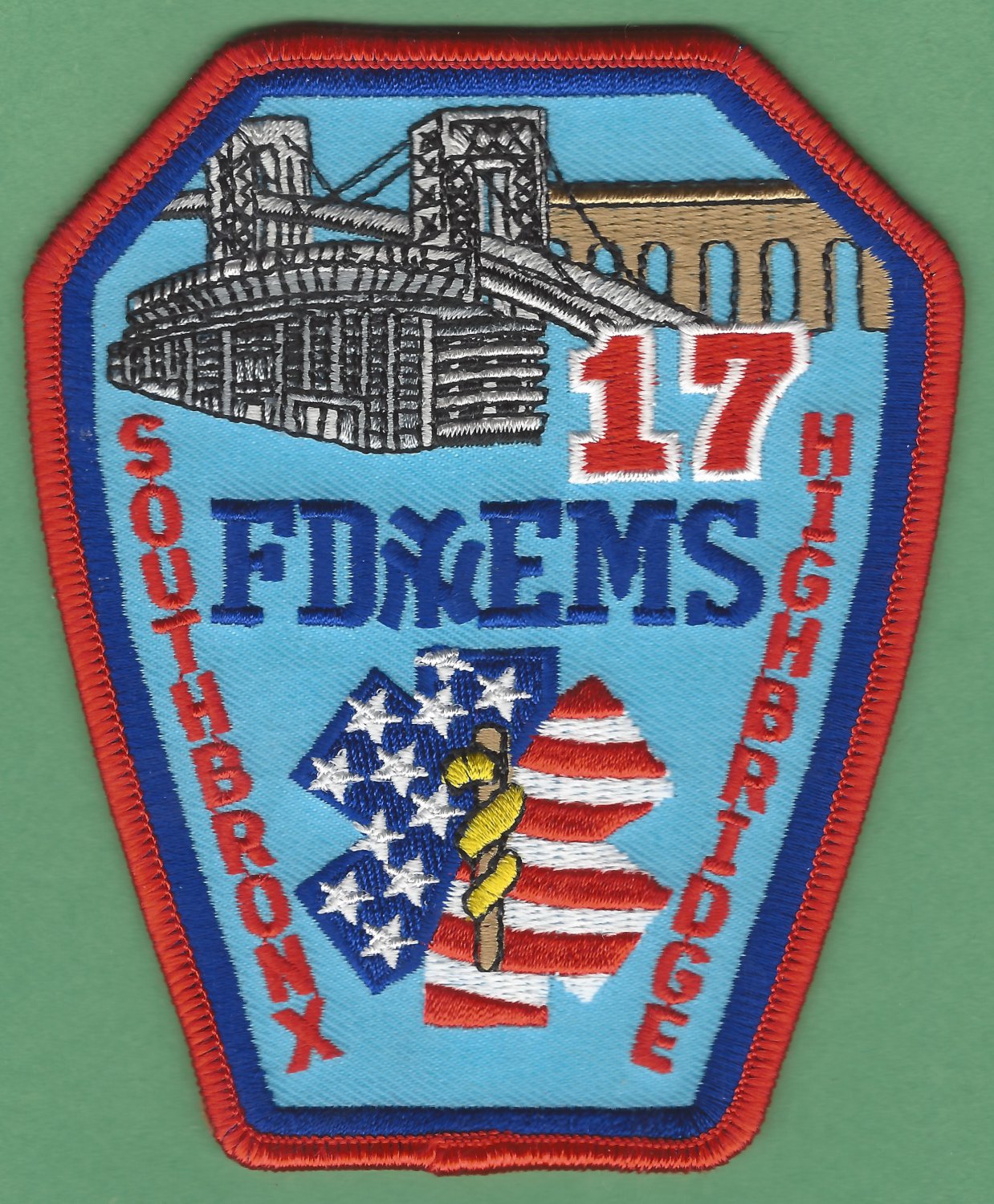 FDNY Bronx New York EMS Battalion 17 Fire Patch