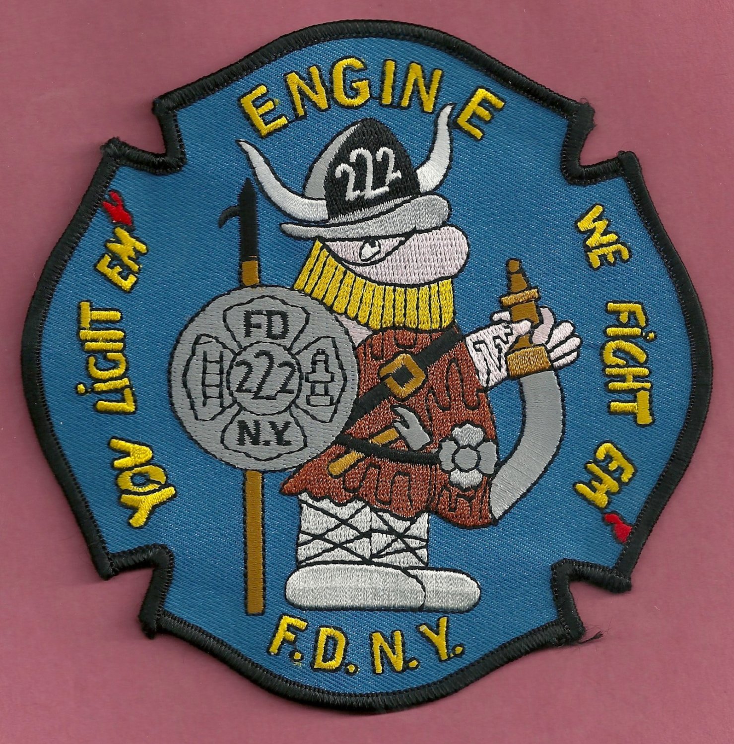 FDNY Brooklyn New York Engine Company 222 Fire Patch
