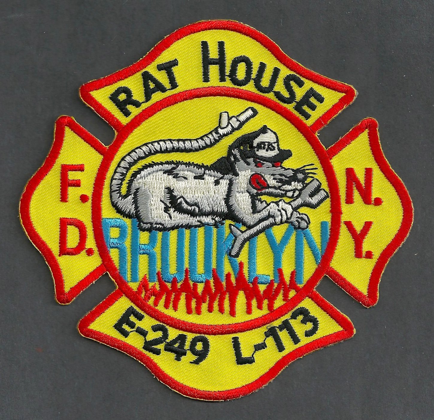 FDNY Brooklyn New York Engine 249 Ladder 113 Fire Company Patch