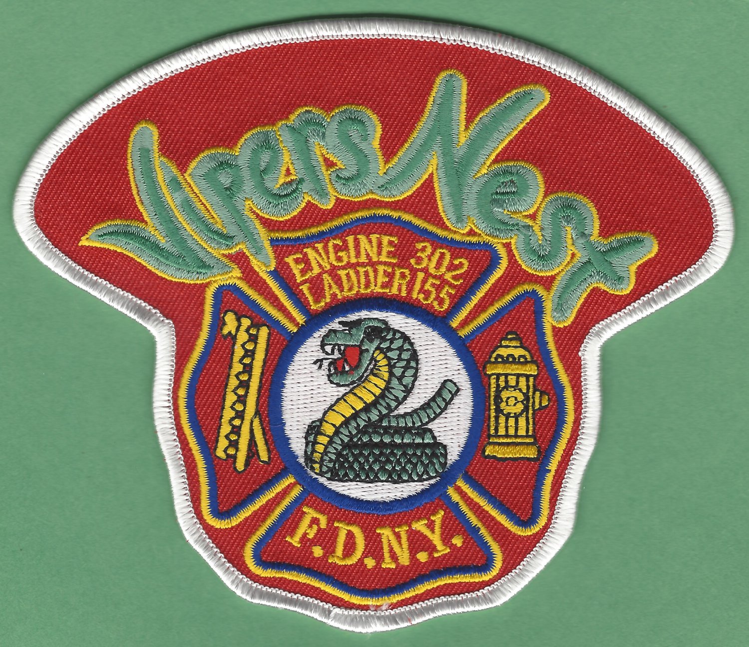 FDNY Queens New York Engine 302 Ladder 155 Fire Company Patch