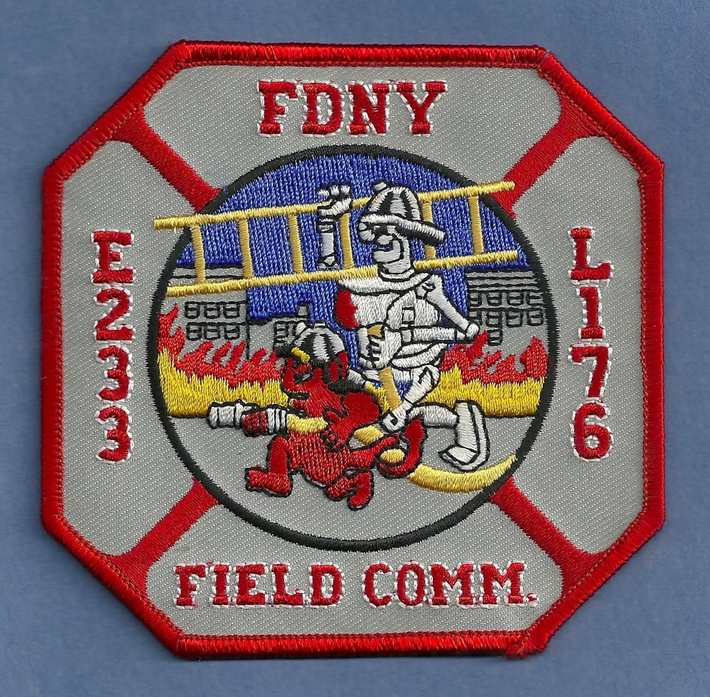 FDNY Brooklyn New York Engine 233 Ladder 176 Fire Company Patch