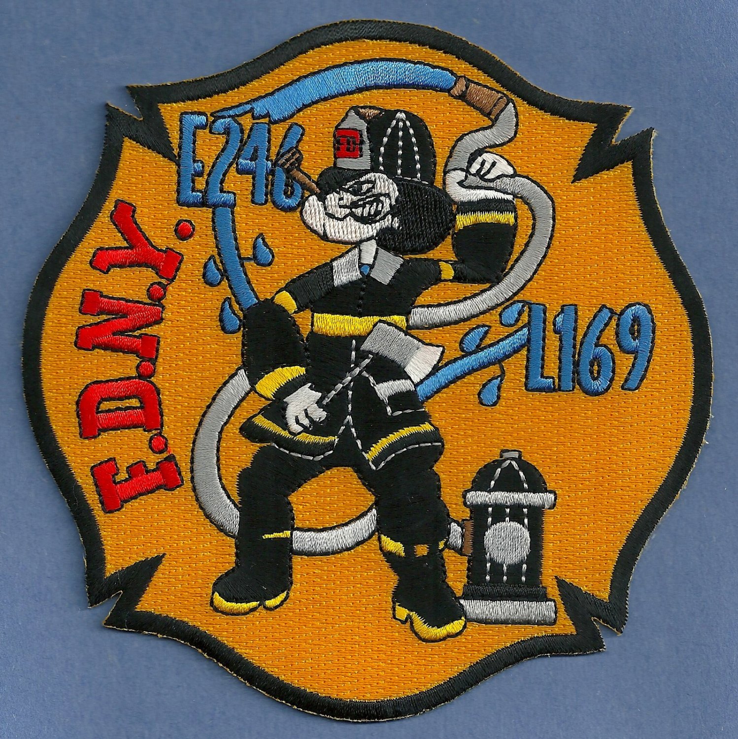 FDNY Brooklyn New York Engine 246 Ladder 169 Fire Company Patch