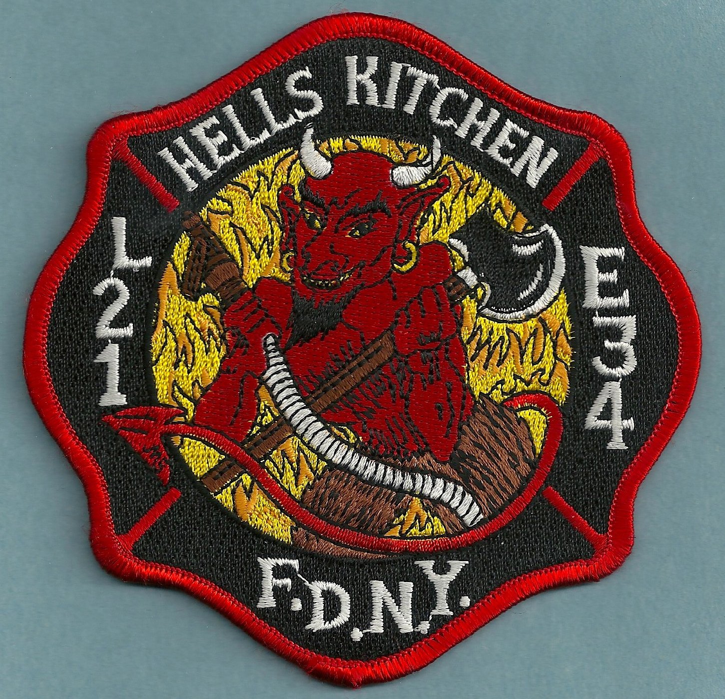 FDNY Harlem New York Engine 34 Ladder 21 Company Fire Patch
