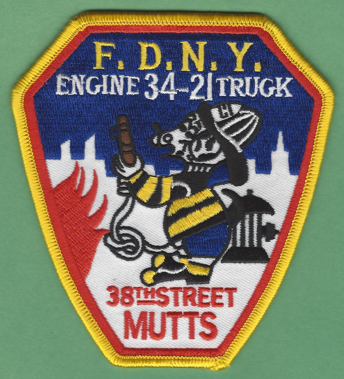 FDNY Harlem New York Engine 34 Ladder 21 Company Fire Patch