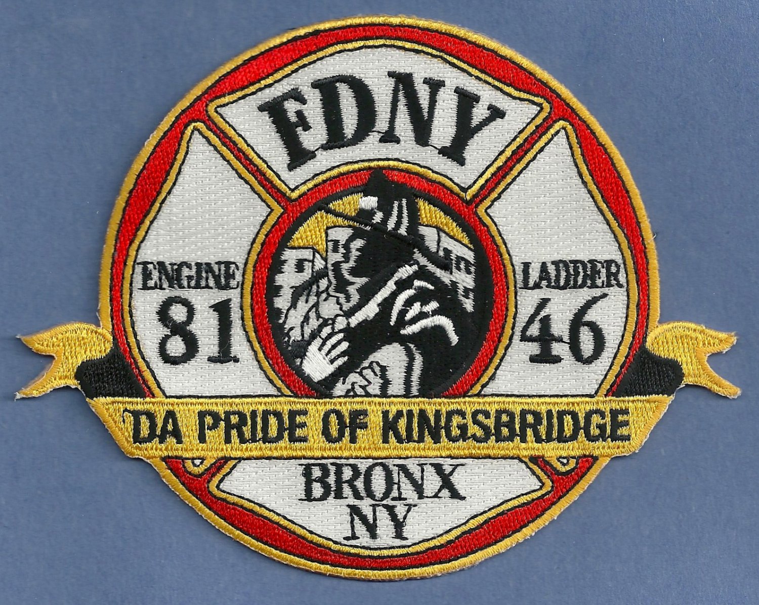 FDNY Bronx New York Engine 81 Ladder 46 Company Fire Patch