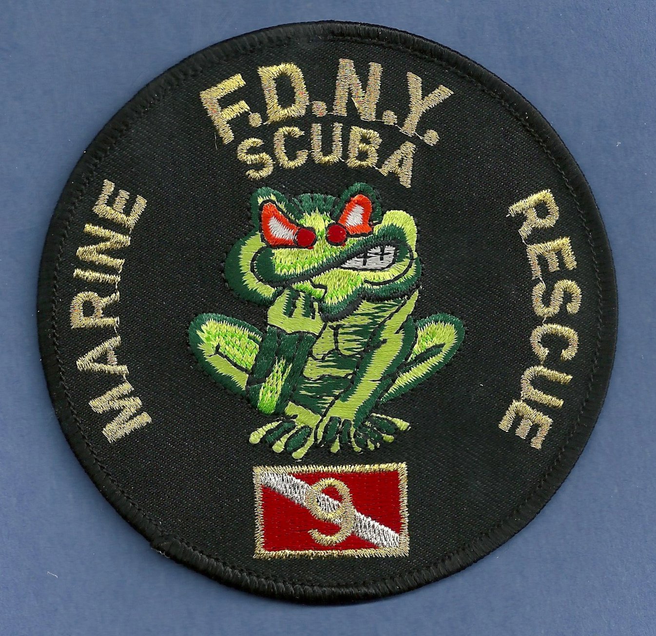 FDNY Staten Island New York Marine Scuba Rescue 9 Fire Patch
