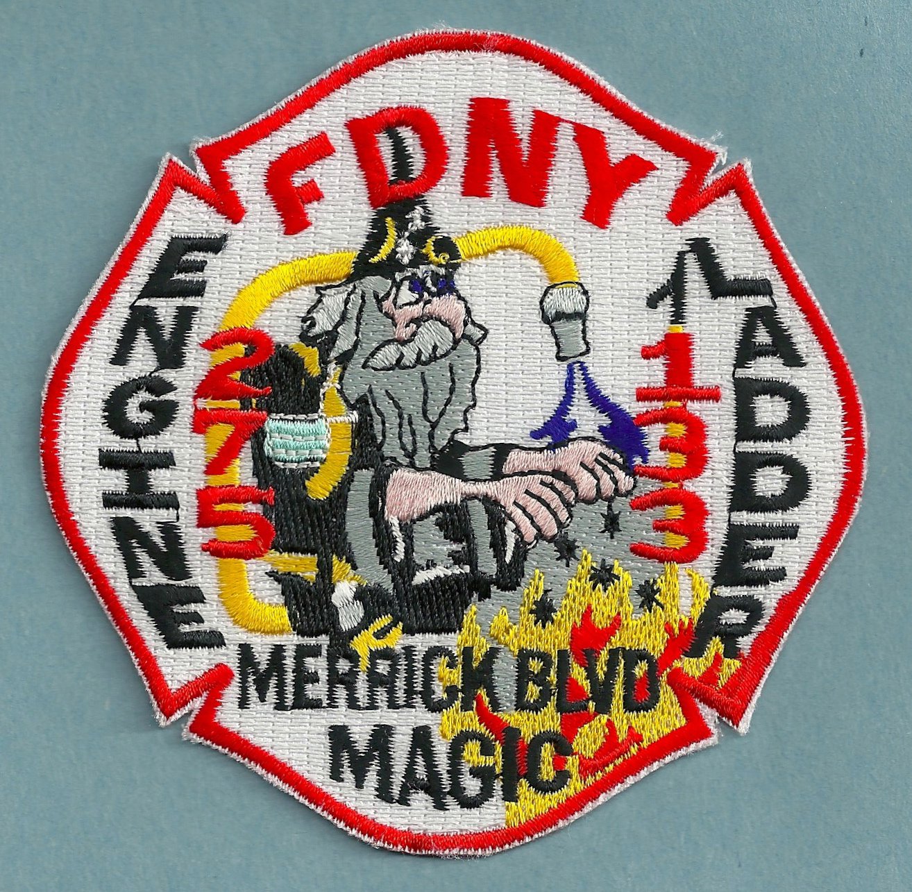 FDNY Queens New York Engine 275 Ladder 133 Fire Company Patch