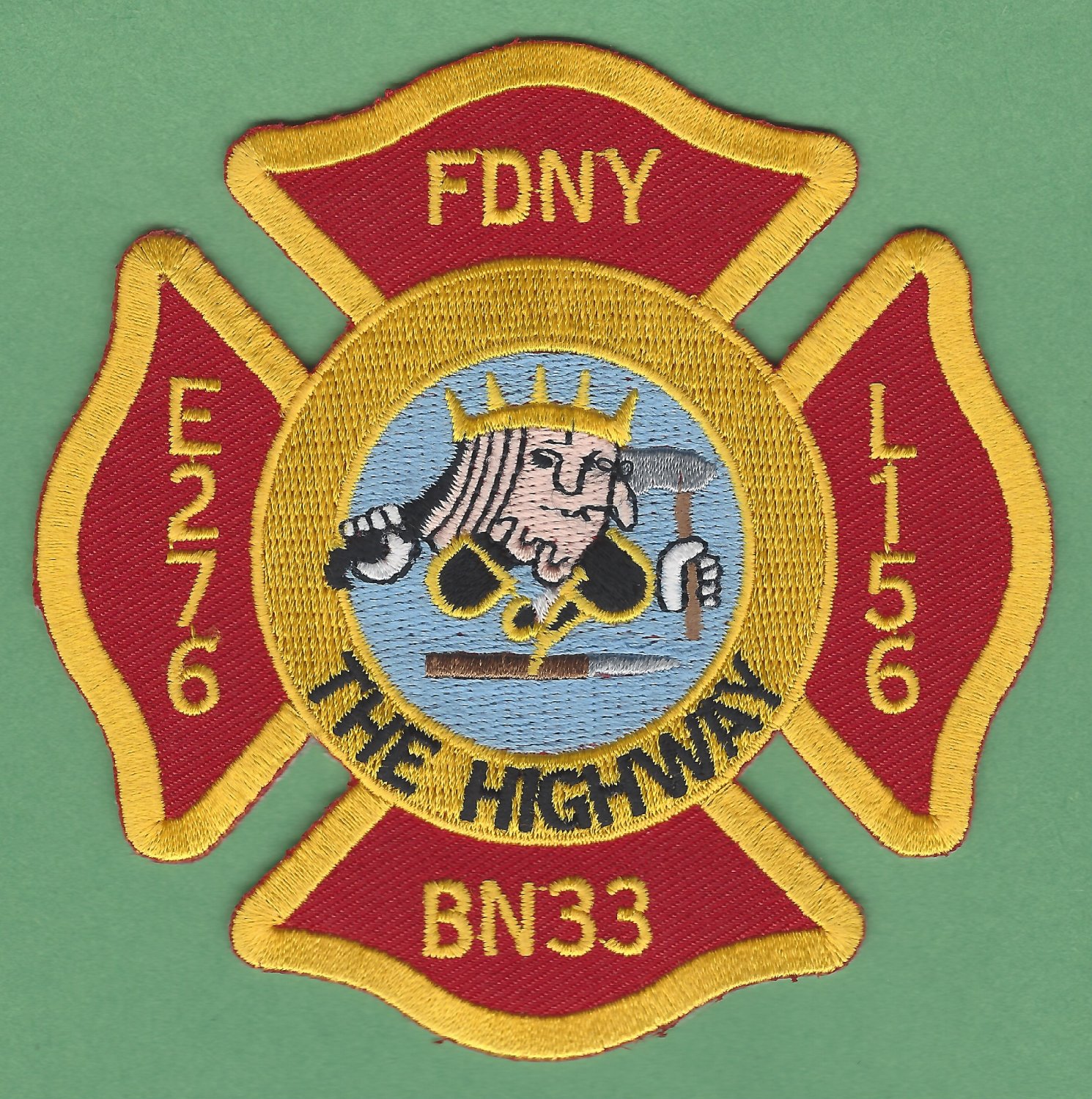 FDNY Brooklyn New York Engine 276 Ladder 156 Fire Company Patch
