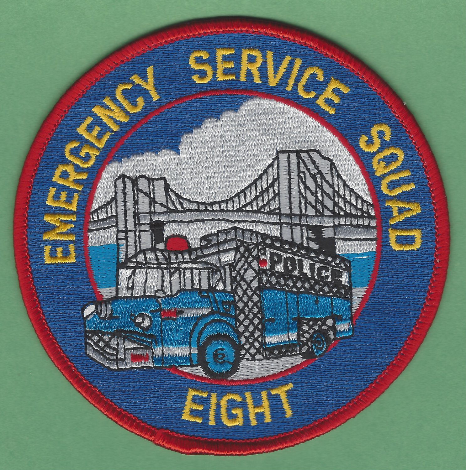 New York Police Department Emergency Service Squad 8 Patch