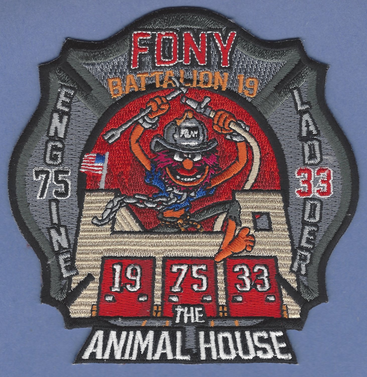 FDNY Bronx New York Engine 75 Ladder 33 Battalion 19 Fire Company Patch