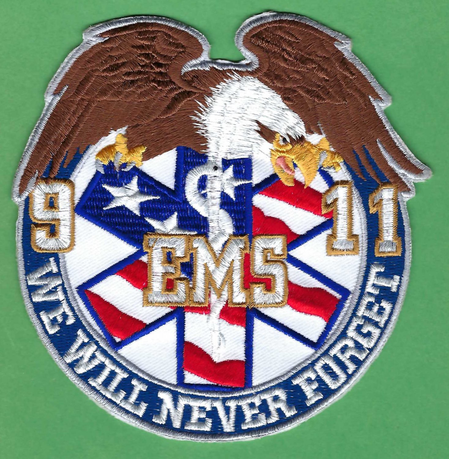 FDNY 9-11 World Trade Center Memorial Emergency Medical Service Patch