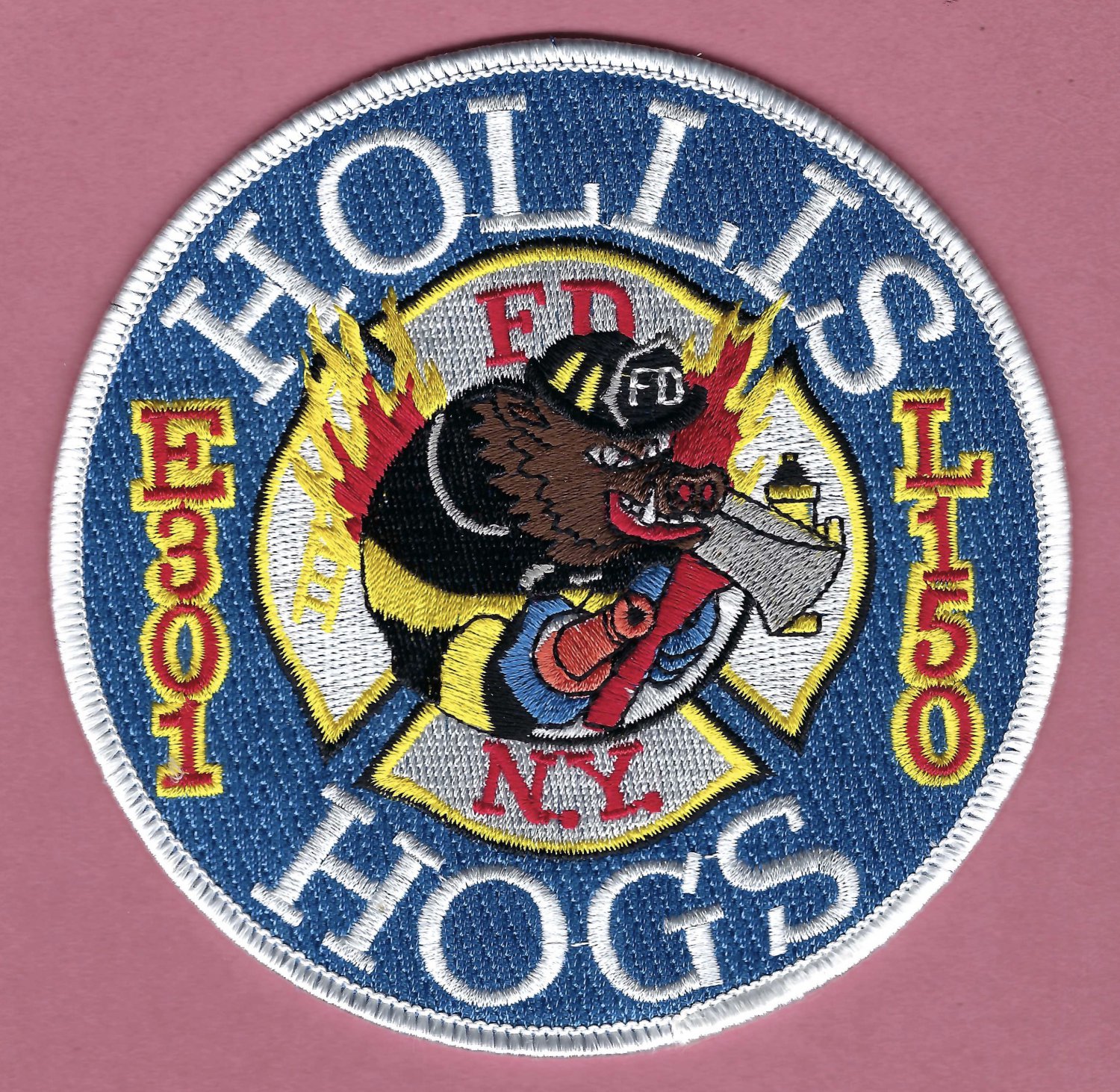 FDNY Queens New York Engine 301 Ladder 150 Fire Company Patch