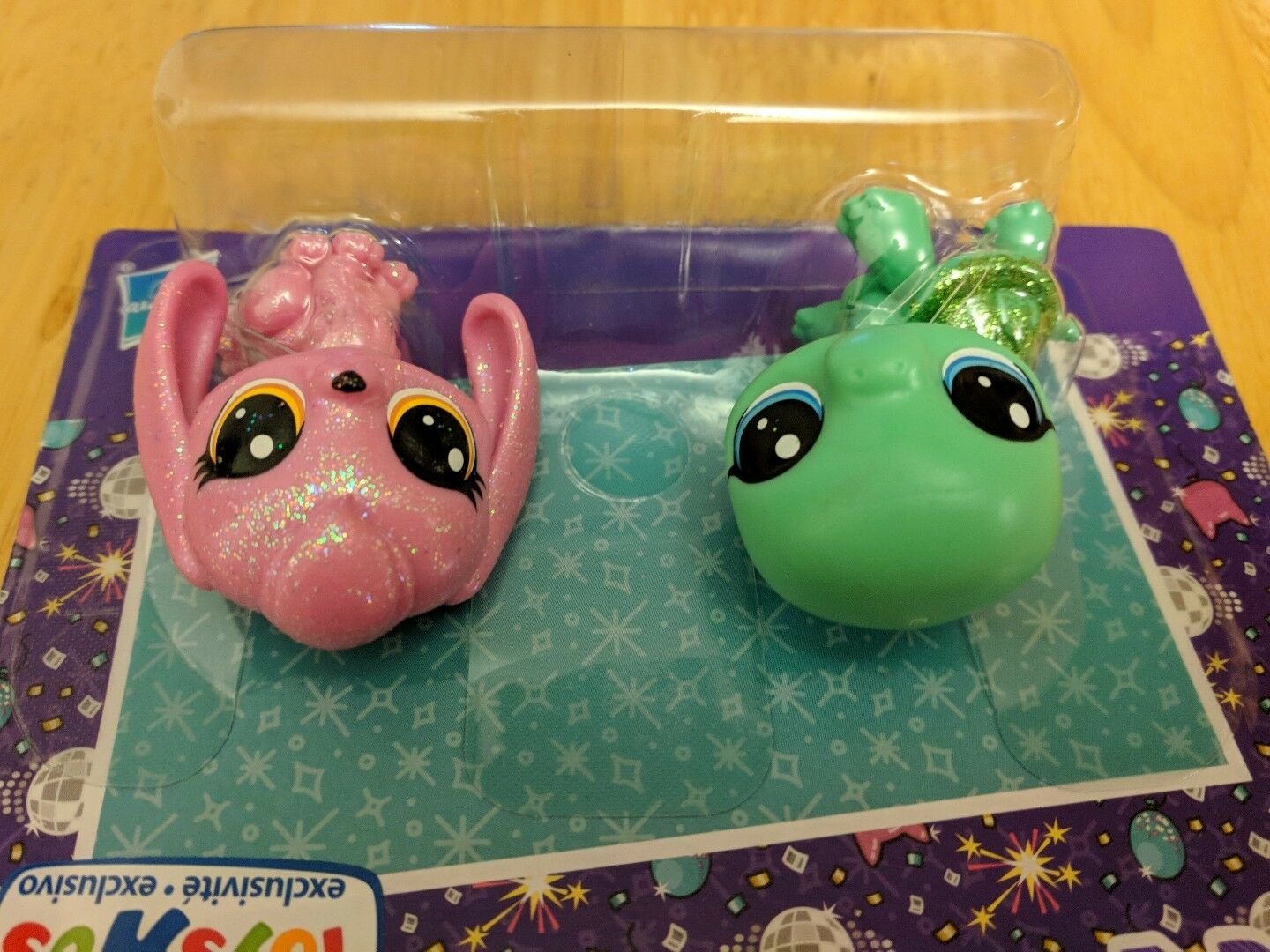 Littlest Pet Shop Sparkle Pets TRU Exclusive S-1 Turtle & S-5 Pink ...