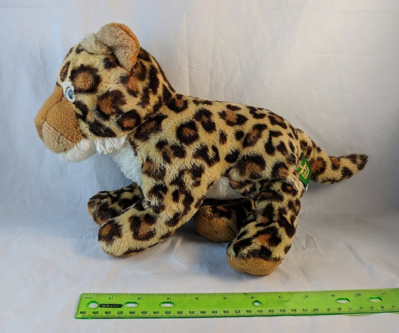 Wild Republic LEOPARD Cat 10" Plush Stuffed Animal K&M