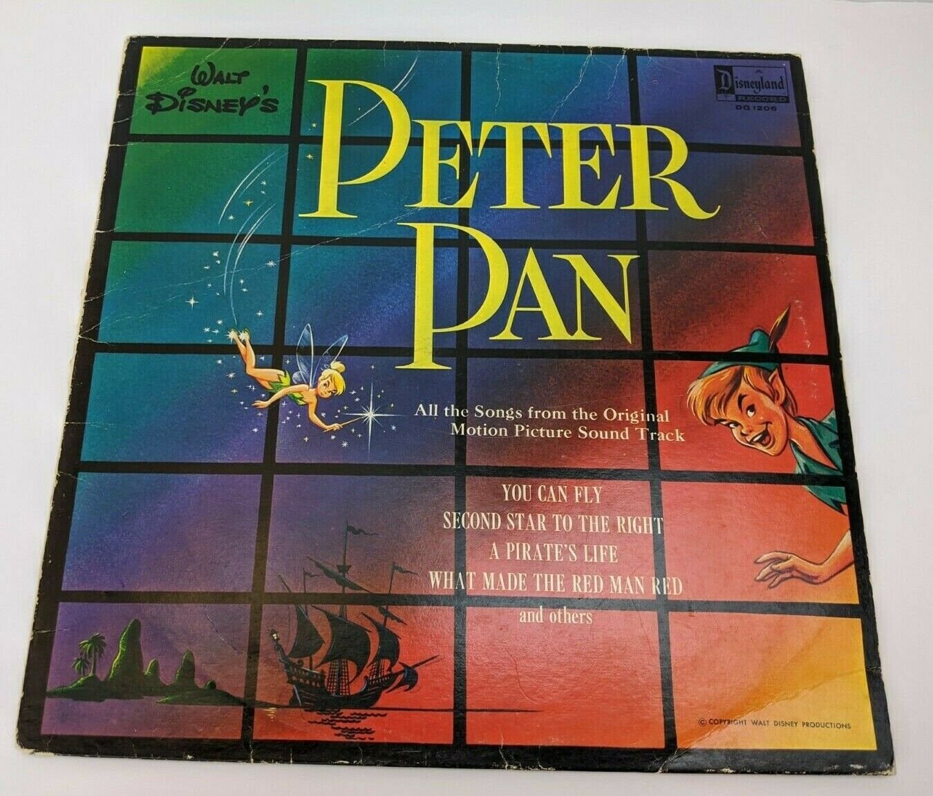Walt Disney's Peter Pan Music Record All Songs from Original Sound Track
