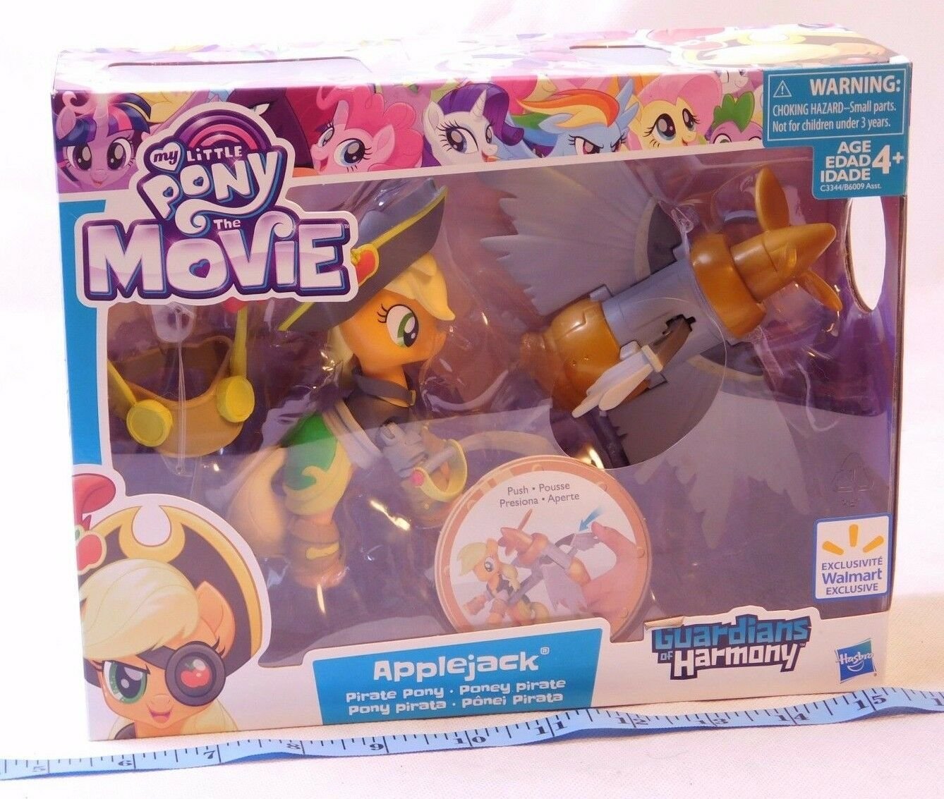 My Little Pony the Movie GoH Jointed Pirate Applejack w/ Glider, Sword ...