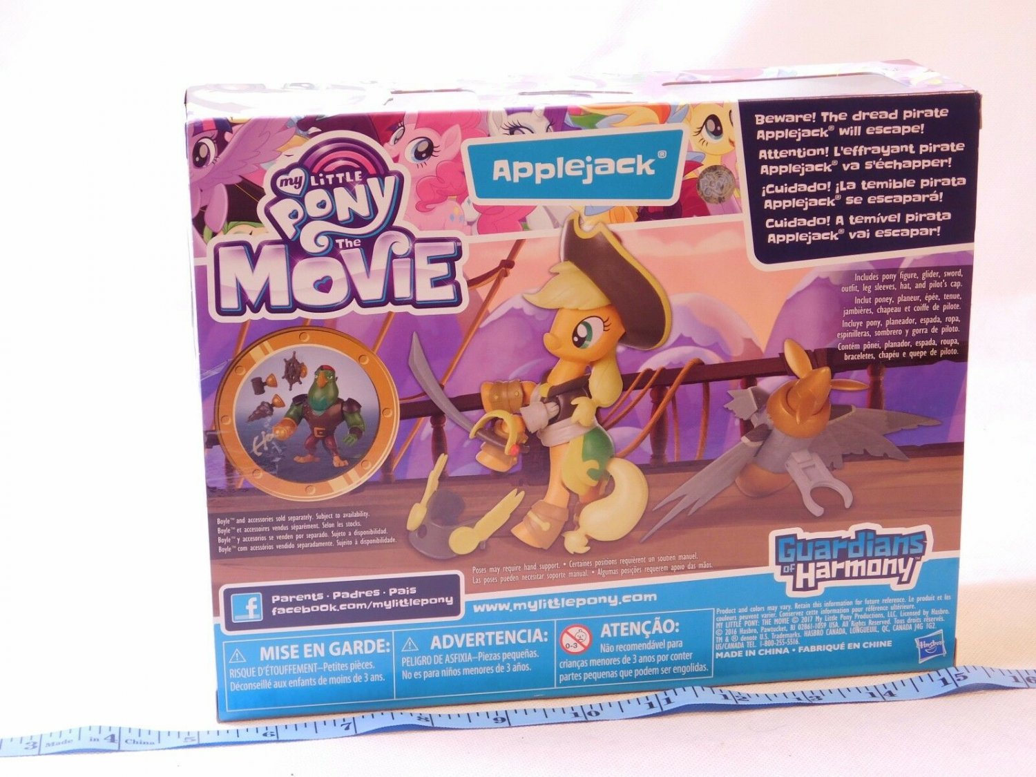 My Little Pony the Movie GoH Jointed Pirate Applejack w/ Glider, Sword ...