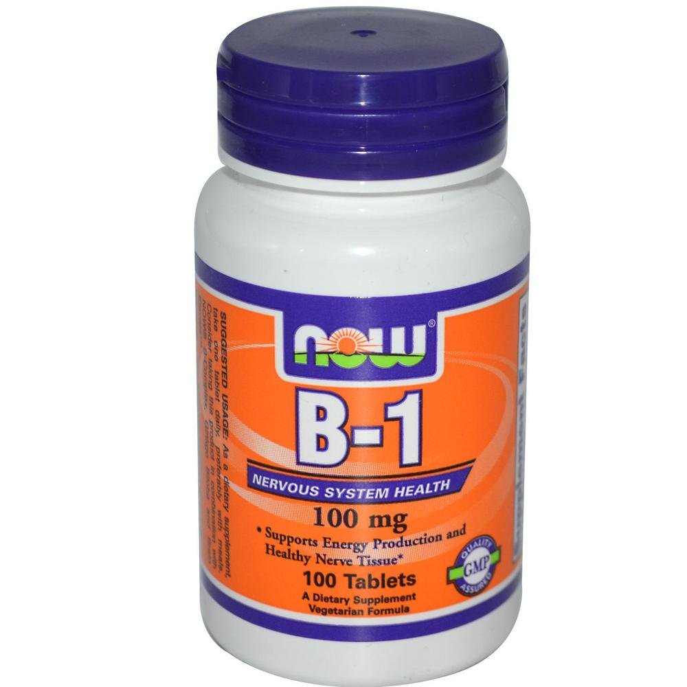 B-1 100mg 100 TABS By Now Foods