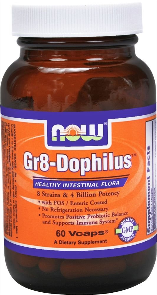 GR 8 DOPHILUS - ENTERIC 60 VCAPS By Now Foods