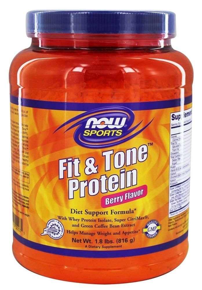 NOW Foods Sports Fit and Tone Protein Berry Flavor - 1.8 lbs