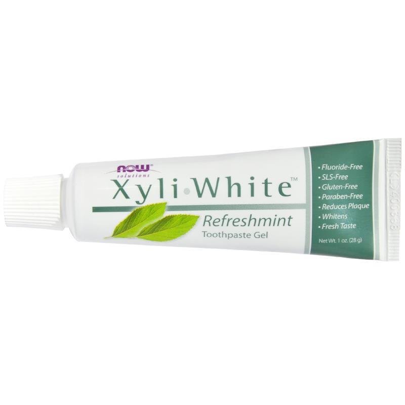 NOW Foods XyliWhite Toothpaste Gel Refreshmint - 1 oz. (2 Pack)