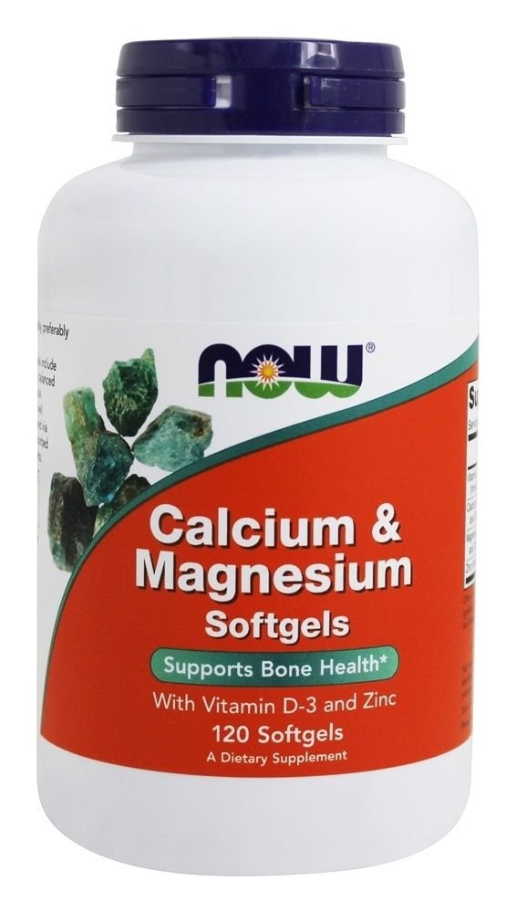 Calcium-Magnesium with Vitamin D and Zinc 120 Softgels NOW Foods