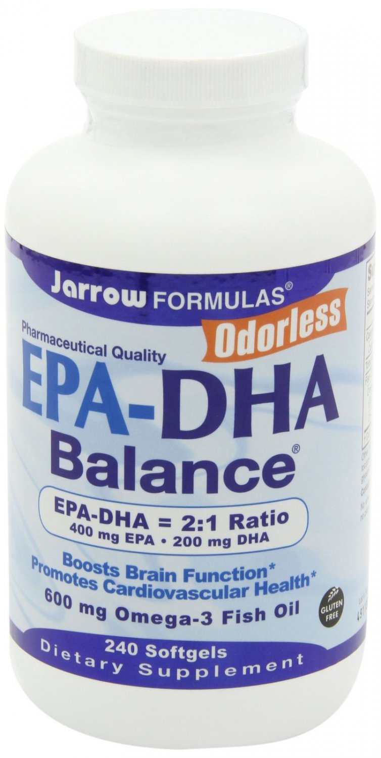 Jarrow Formulas EPA-DHA Balance Odorless Supports Brain Heart Health ...