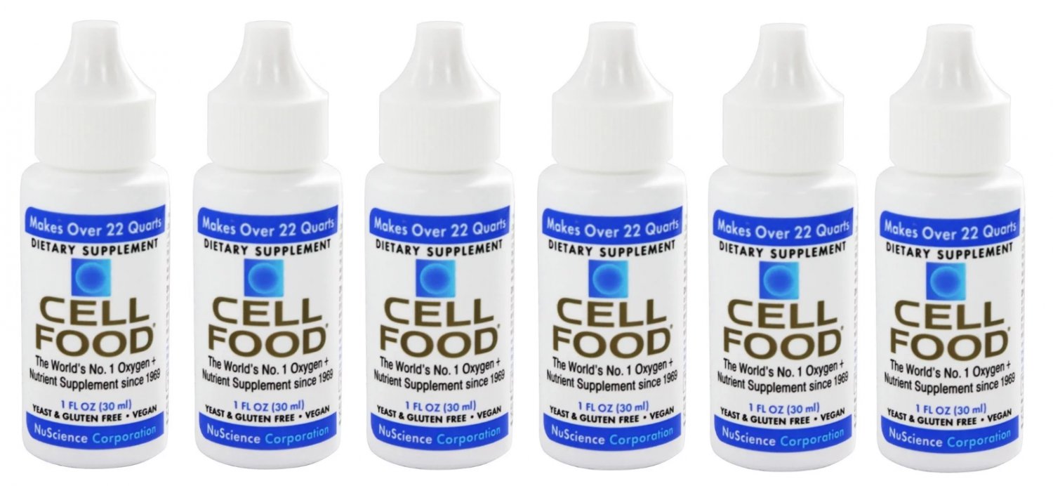 6 x CELLFOOD ORIGINAL 1 FL Oz OXYGEN ENERGY by Lumina Health - FACTORY ...