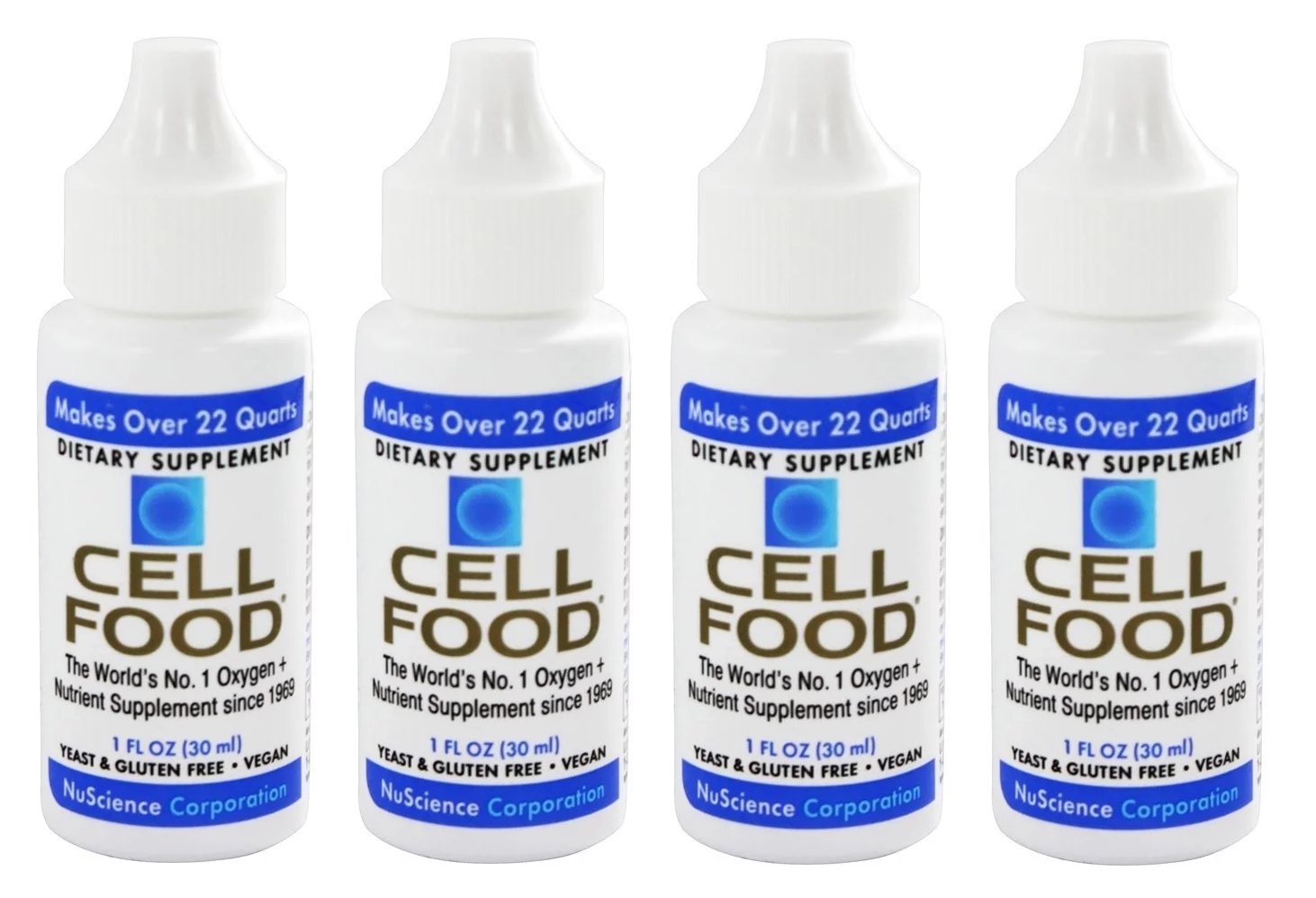4 x CELLFOOD ORIGINAL 1 FL Oz OXYGEN ENERGY by Lumina Health - FACTORY ...