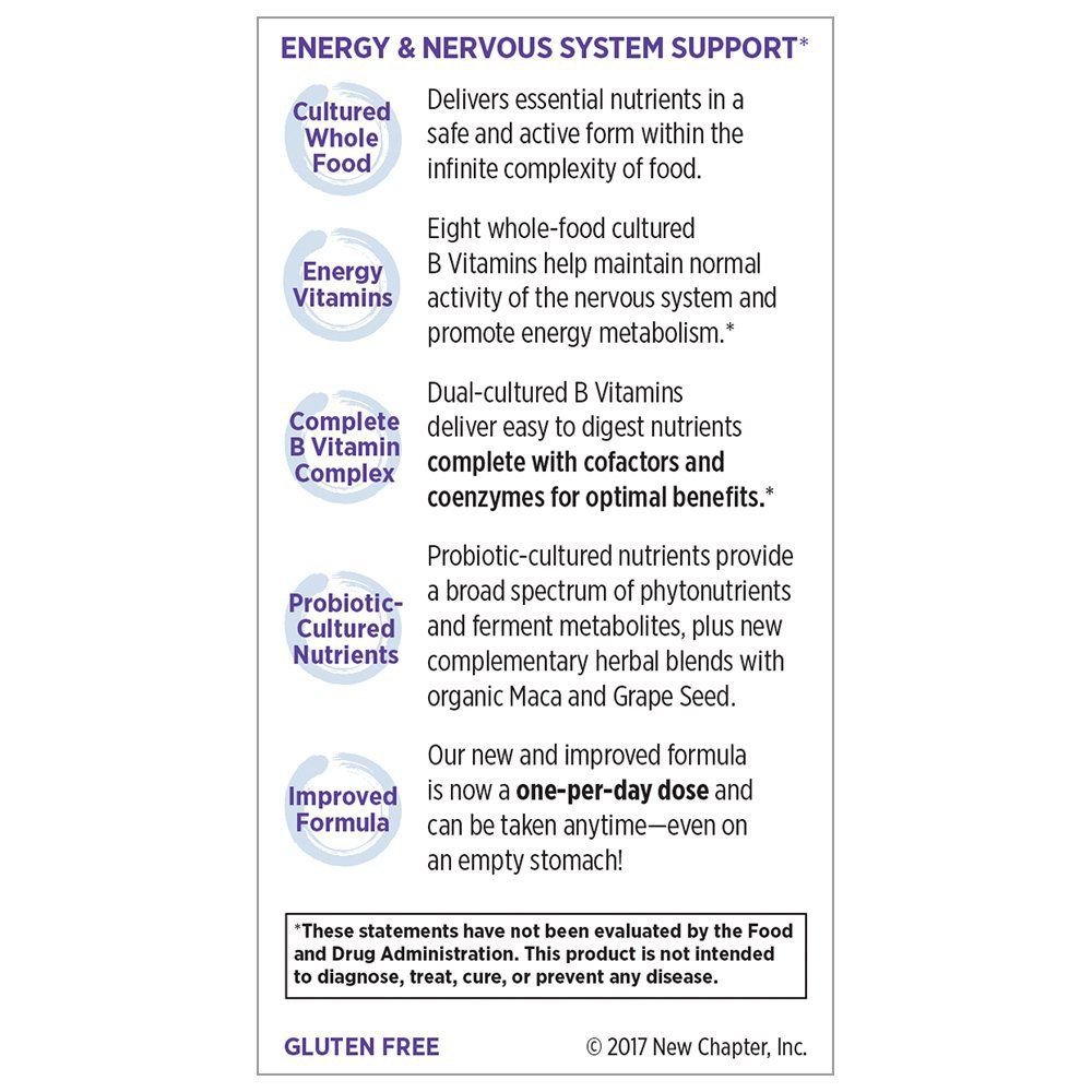 New Chapter Vitamin B Complex - Coenzyme B Food Complex with Vitamin ...