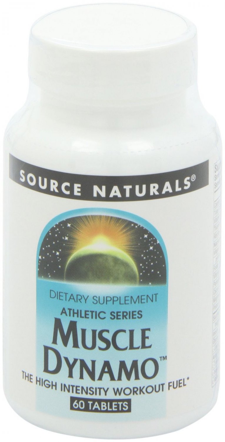 Source Naturals Muscle Dynamo The High Intensity Workout Fuel60 Tablets