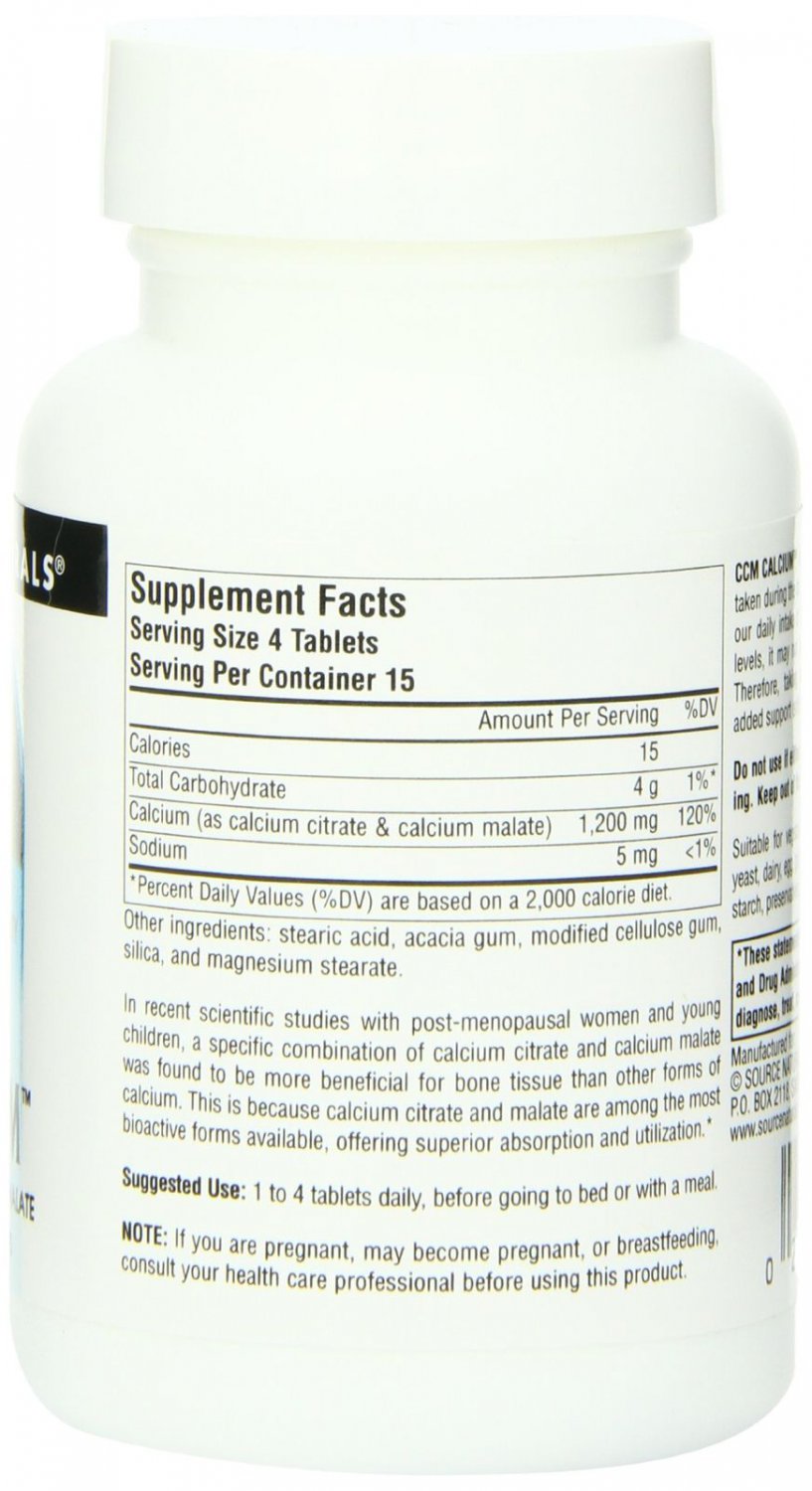 Source Naturals - Ccm Calcium 300 mg 60 tab 60 tab (Pack of 2)