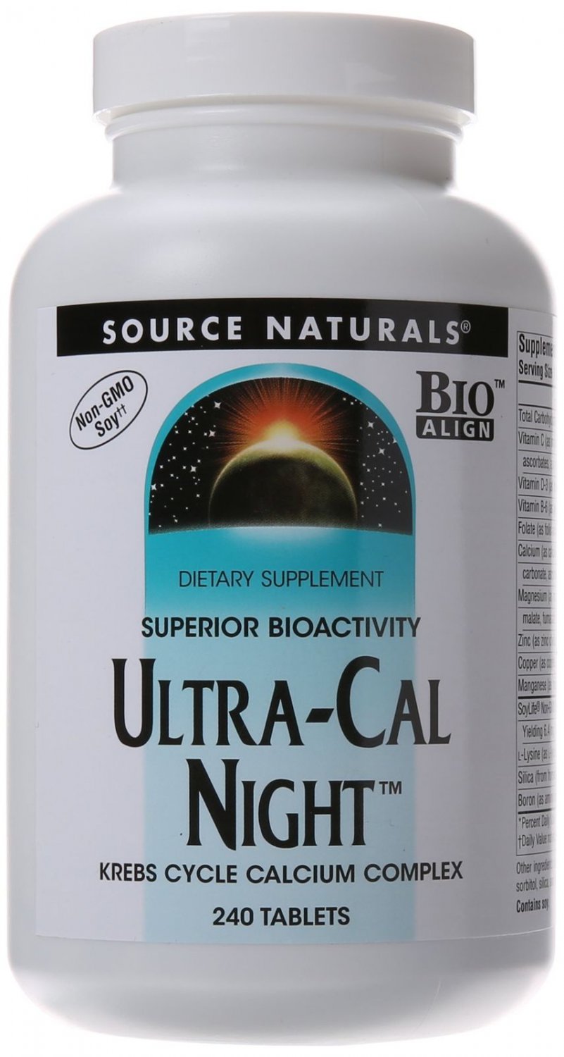 SOURCE NATURALS Ultra-Cal Night Calcium Complex Tablet 240 Count