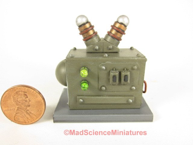 SOLD Miniature Mad Science Frankenstein Lab Equipment D301 for 1:12 ...