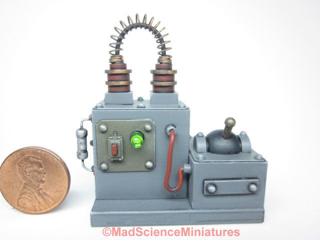 SOLD Miniature Mad Science Frankenstein Lab Equipment D341 for 1:12 ...