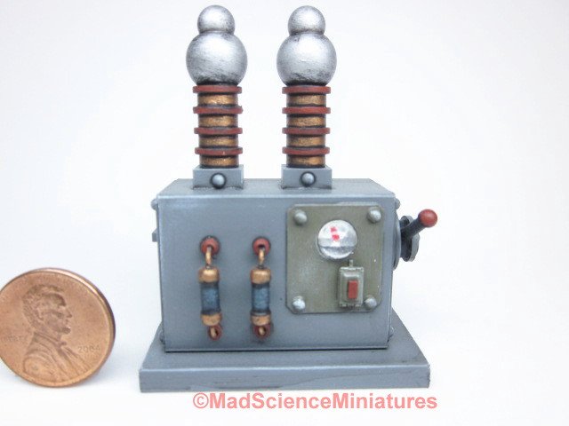 SOLD Miniature Mad Science Frankenstein Lab Equipment D347 for 1:12 ...