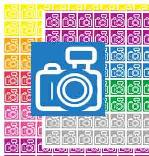 Camera Icon Printable PDF Decorative Planner Stickers