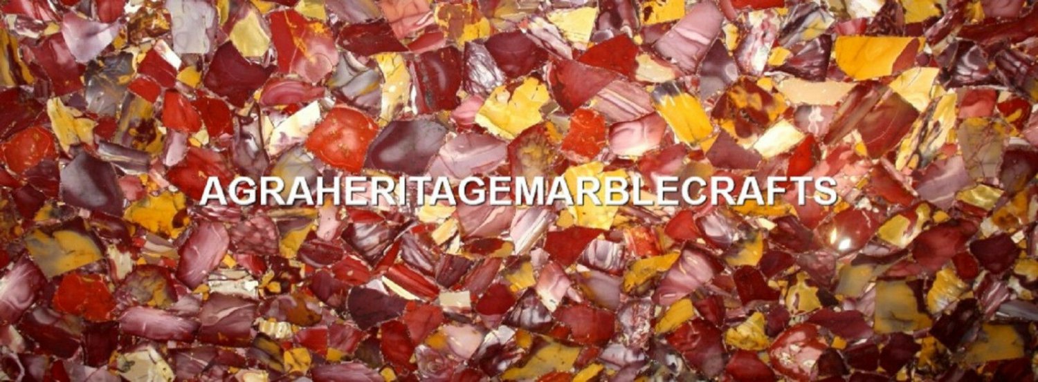 Living Room Marble Dining Table Top Mookaite Inlay Stones Furniture ...