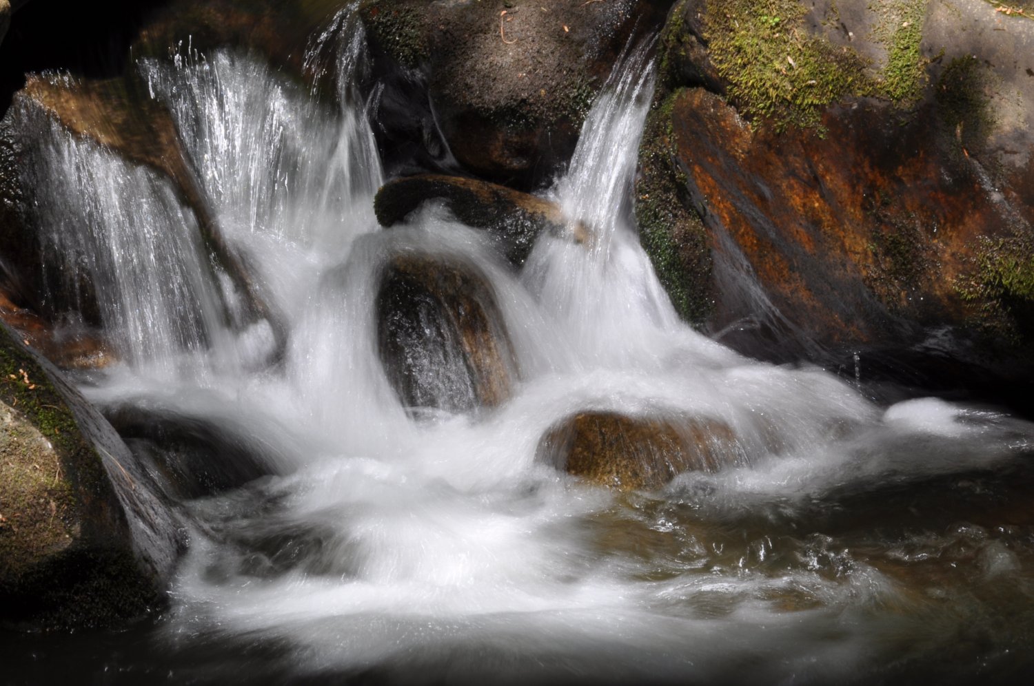Rushing Water On The Rocks 8x10 Photo Taken By Professional Photographer