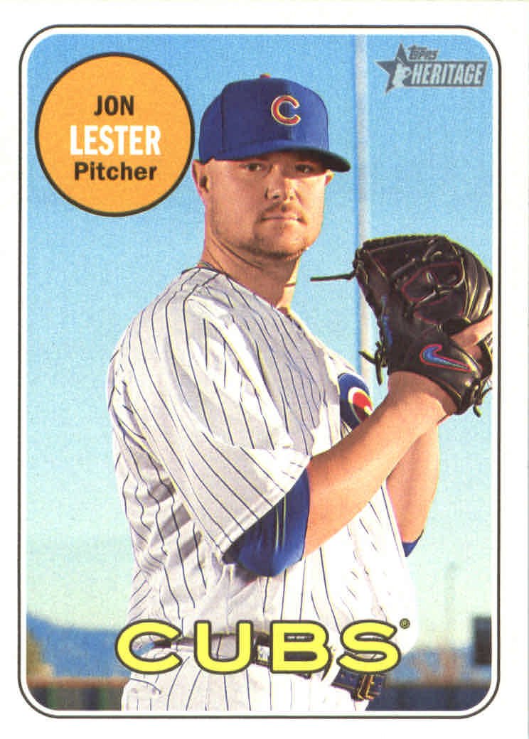2018 Topps Heritage 43 Jon Lester