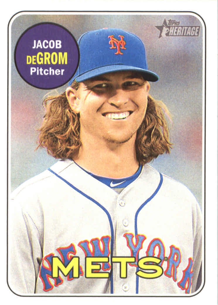 2018 Topps Heritage 72 Jacob deGrom