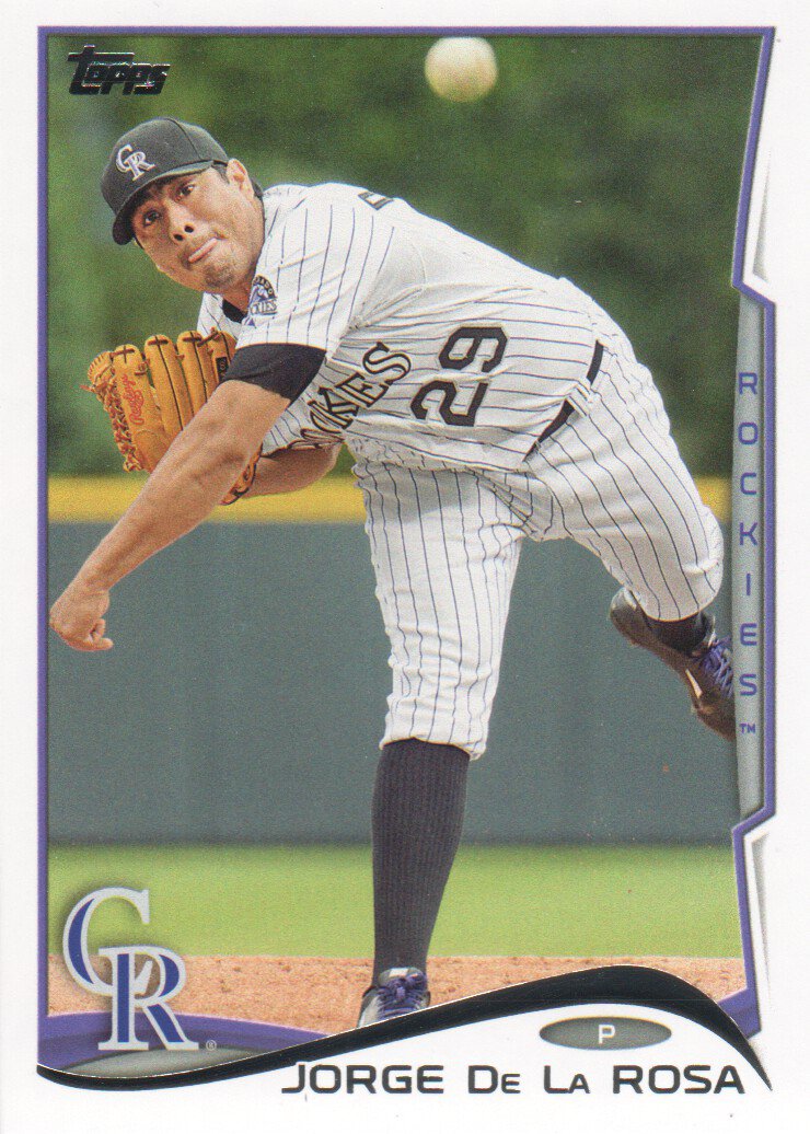 2014 Topps 520 Jorge De La Rosa
