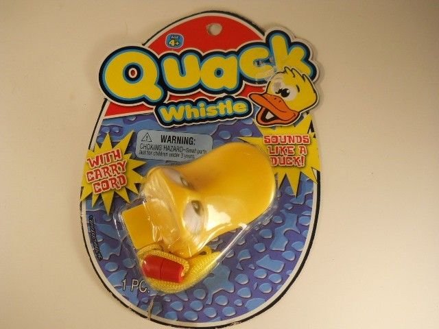 Quack Toy Duck Whistle W/ cord Makes Sound