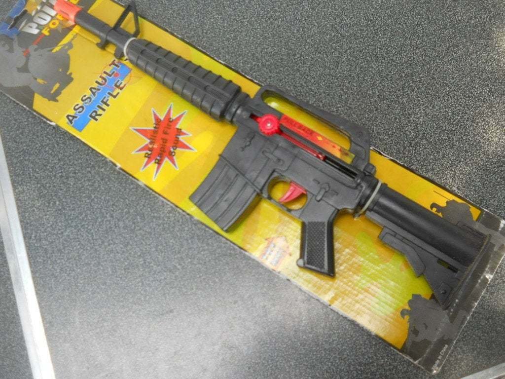 Toy Assault Action Rifle Police Force Toy Gun 19" L Pretend Play