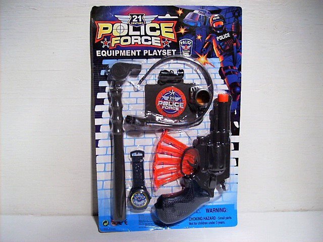 Police Force Equipment Toy Gun 21 Pc Pretend Play Set Action Toy Set #Ty58