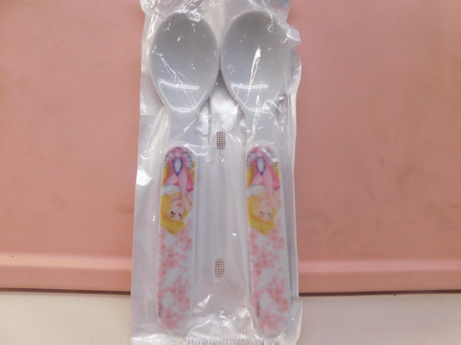 Disney Princess Baby Collection 2 pack Baby Spoons Rubber Coated Tips 5.5:L