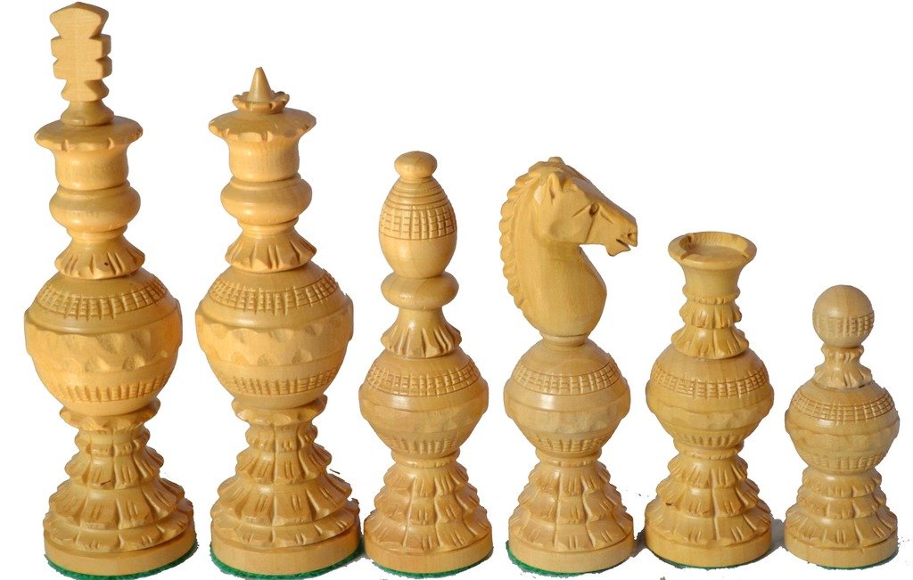 Exclusive Chess Set Globe Style King 5" 32 Chess Pieces Branded Wooden ...