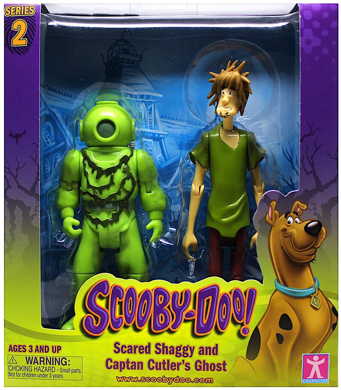 Scooby Doo Scared Shaggy And Captain Cutlers Ghost Series 2 Action Figure Set