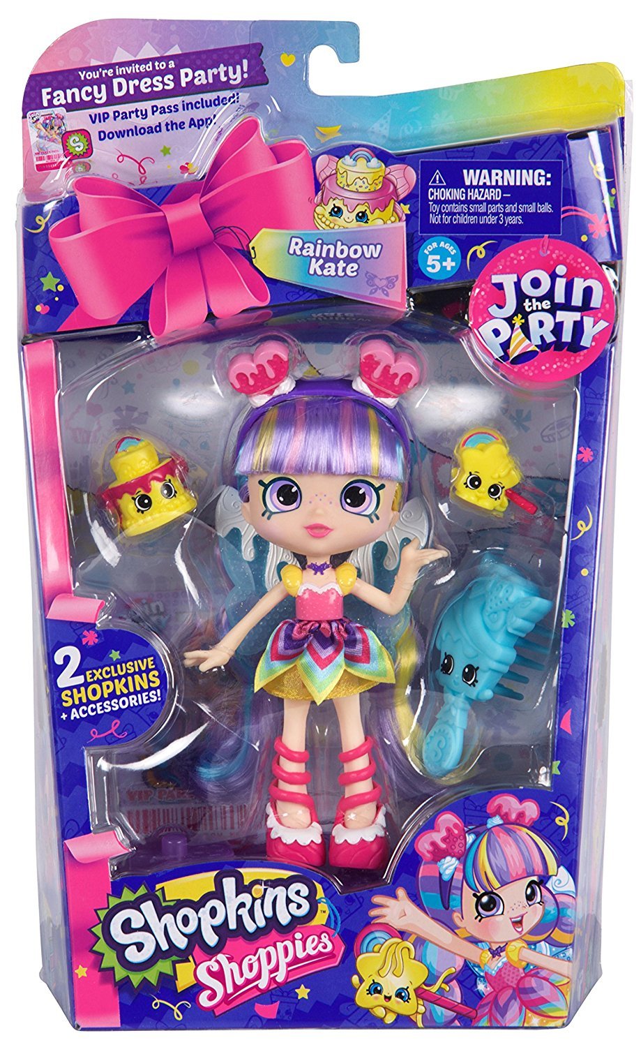 Shopkins Shoppies Fancy Dress Party - Rainbow Kate doll