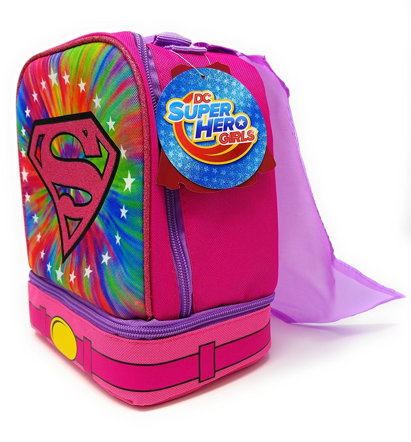 Dc Superhero Girls Supergirl Lunch Box With Cape